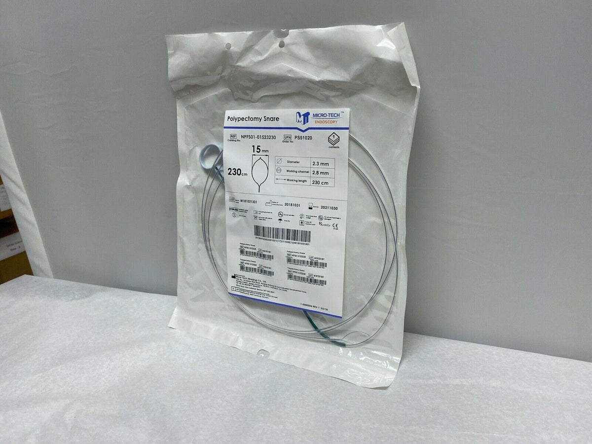 Micro-Tech Endoscopy Polypectomy Snare 15mm NPFS01-01523230 | CEDESP-1 – KeeboMed