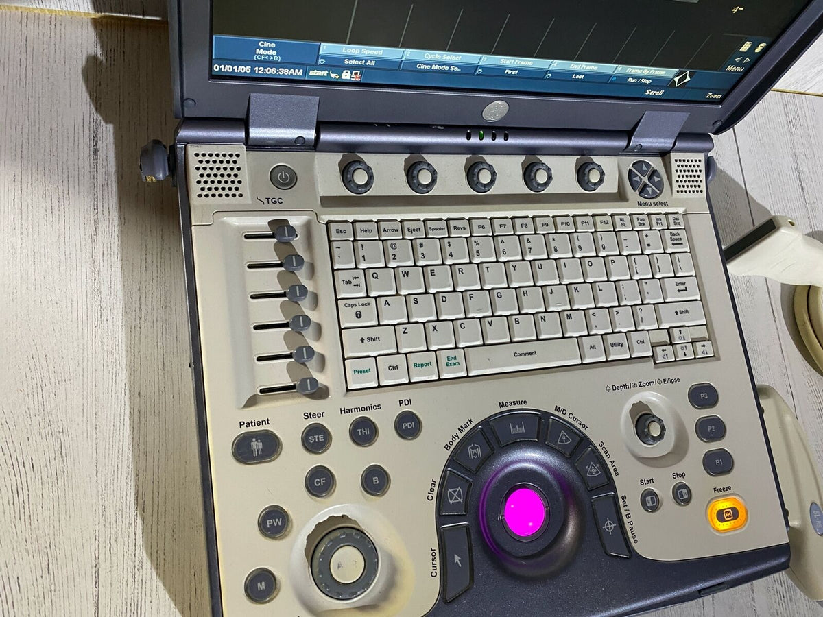 Ge Logic E portable Ultrasound machine with one linear array prone L8 ...