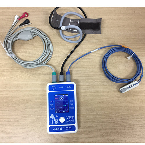 KM-31 Bluetooth App Ready Veterinary Multi-Parameter ECG Wave Monitor ...