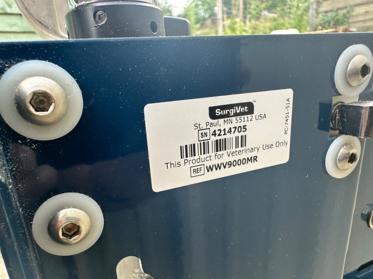 SurgiVet Veterinary Anesthesia System with Ventilator Models WWV9000MR ...