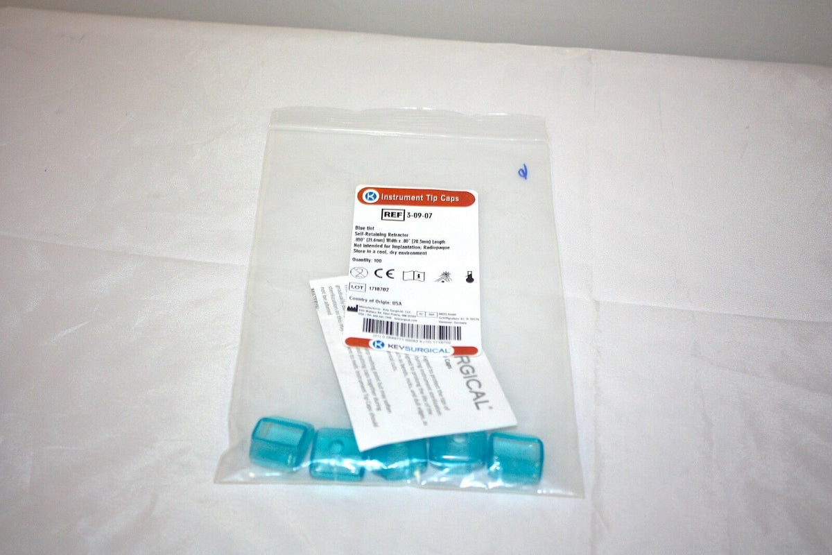 Instrument tip caps Blue tint, .850" X .80" Qty 6 (162GS) – KeeboMed