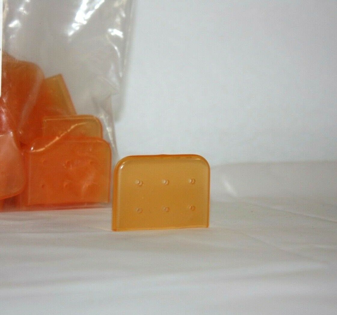 Instrument Tip Caps, Orange Tint Osteotome w/Vents Qty 36 1.75" X 1.25 ...