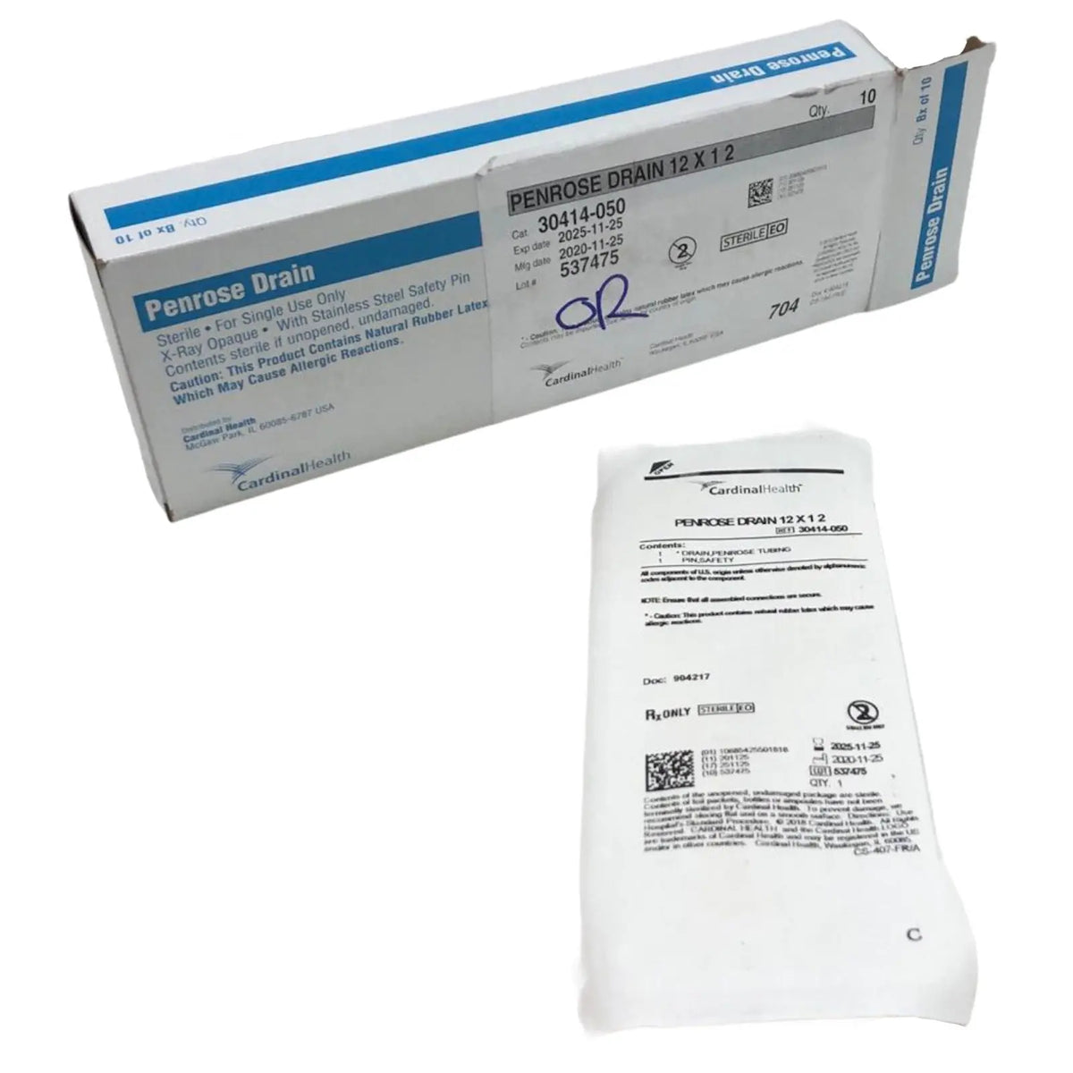 Cardinal Health 30414-050 Penrose Drain 12x1 2, Box of 10 | KeeboMed