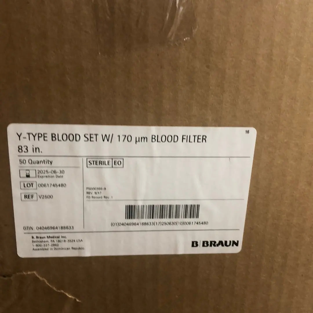 Braun Y-Type Blood Set With 170 m Blood Filter – KeeboMed