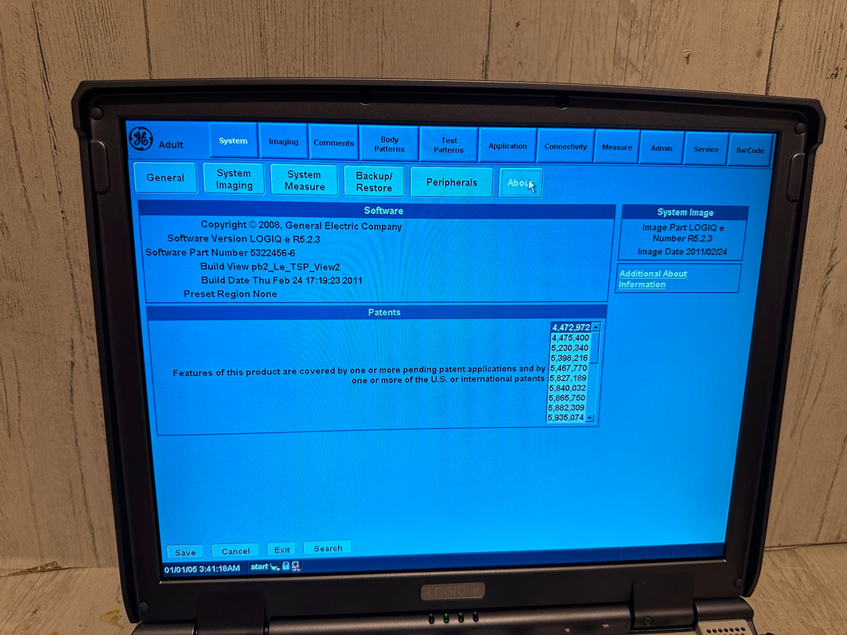 GE LOGIQ E Ultrasound 2006, Vascular, OBGYN, MSK – KeeboMed