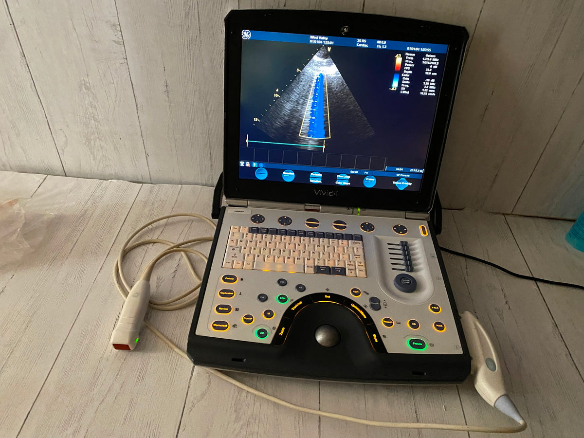 GE Vivid I Color Doppler Ultrasound Scanner, CW BT10 with 3s-RS cardia ...