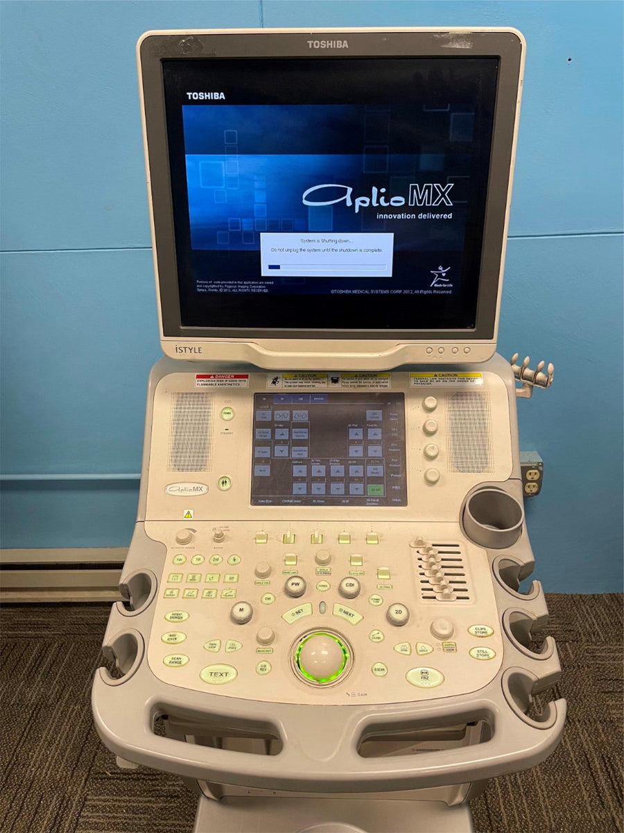 TOSHIBA APLIO MX Ultrasound Scanner Machine 2011 UTSH19C – KeeboMed