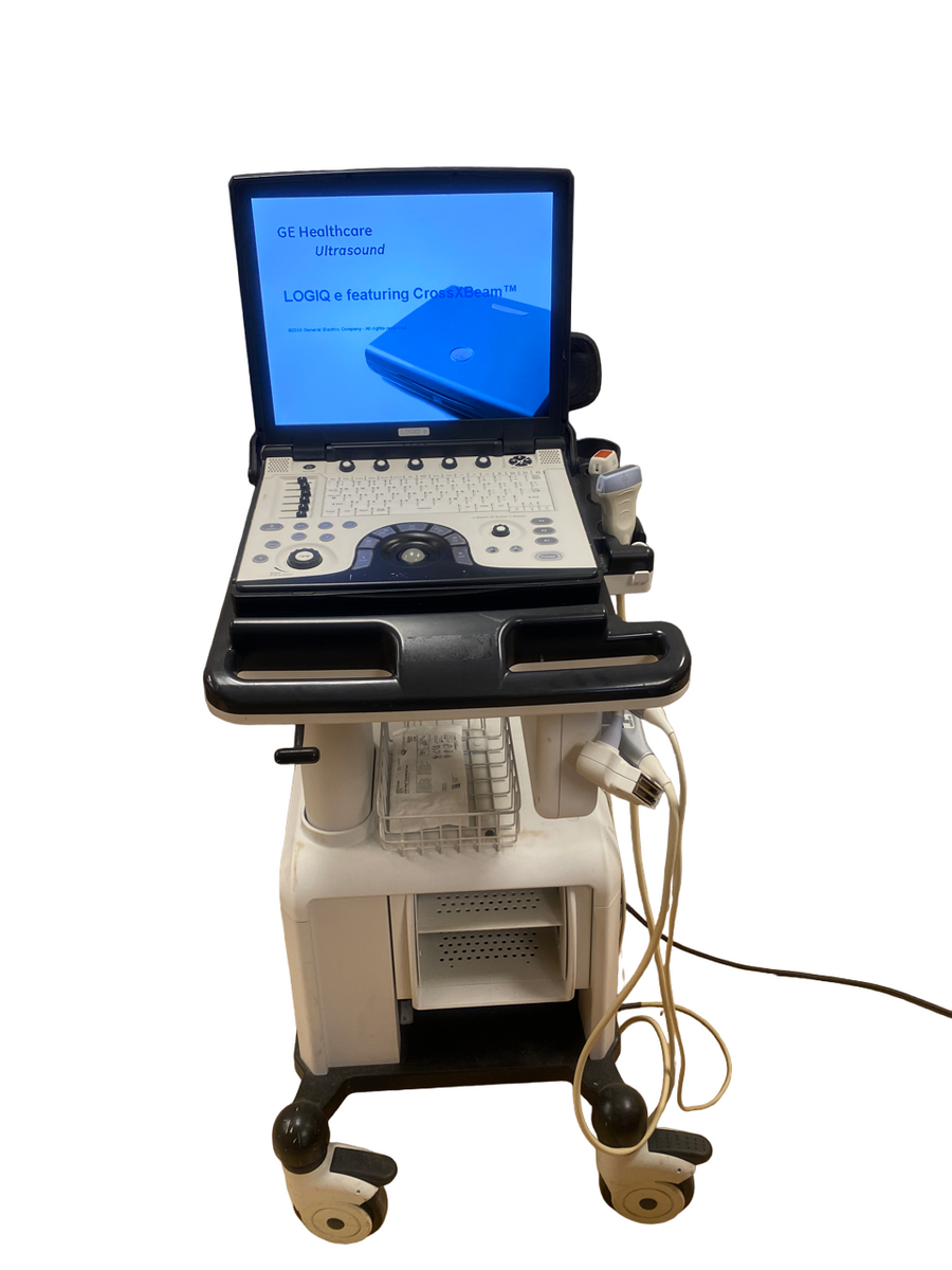 GE Logiq E Next Gen Bt11, DOM 2014 & cart triple probe connector Two p ...