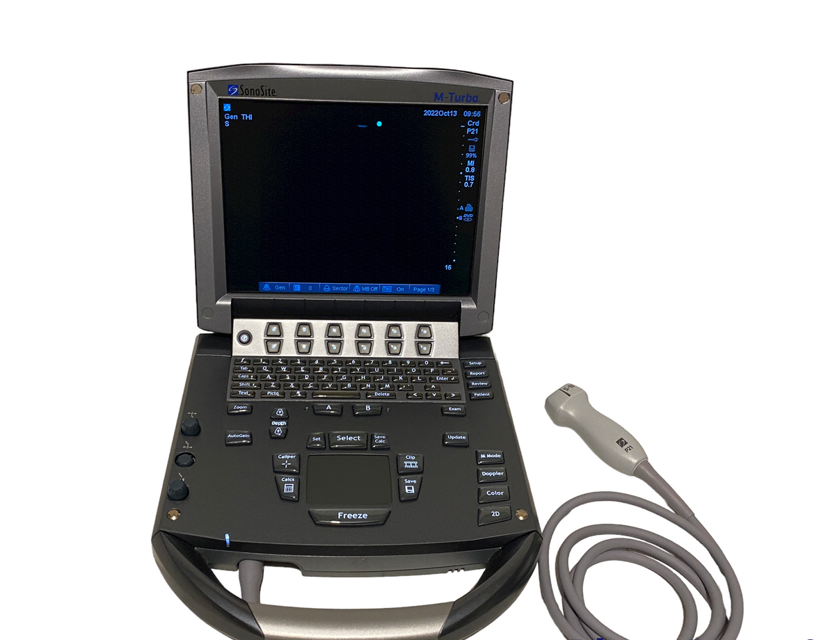 Sonosite M-Turbo Portable Ultrasound 2018 with Cardiac probe P21xi ...