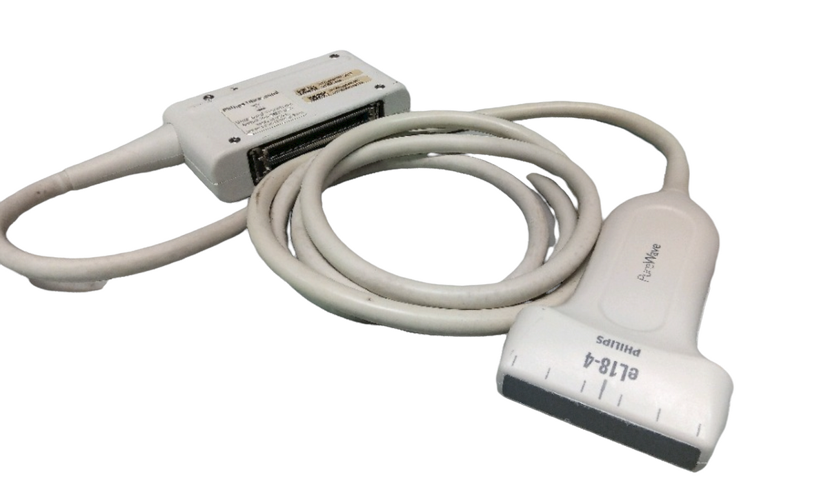 PHILIPS EL18-4 ULTRASOUND PROBE, TRANSDUCER, PUREWAVE – KeeboMed