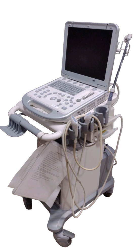 MINDRAY M7 PORTABLE ULTRASOUND MACHINE & ONE PROBE L14-6S AND CART ...
